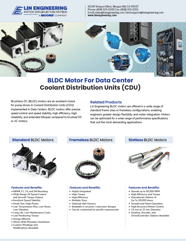 Catalogs, Flyers, and More | Lin Engineering