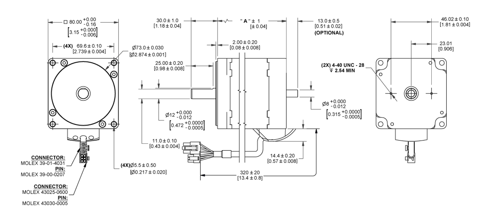 BL34E21-01 | BL34 Series | BLDC Motor | Lin Engineering